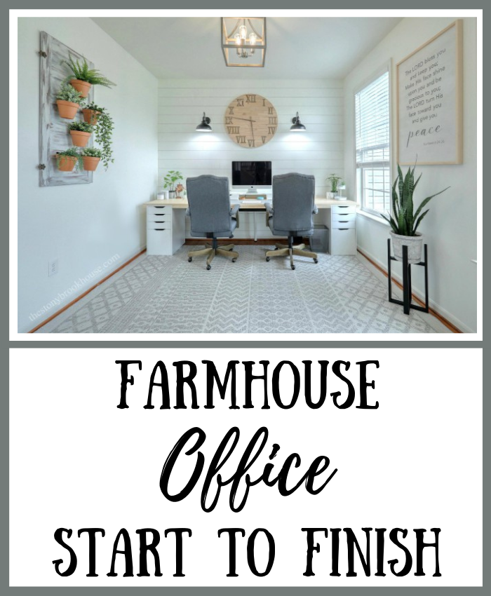 Farmhouse Office Start To Finish | The Stonybrook House