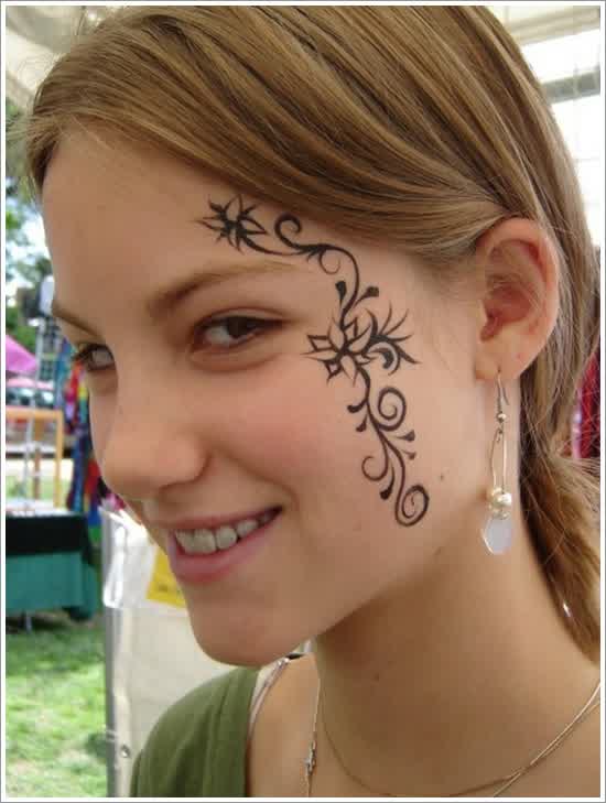 female face tatoo ~ project arts and crafts