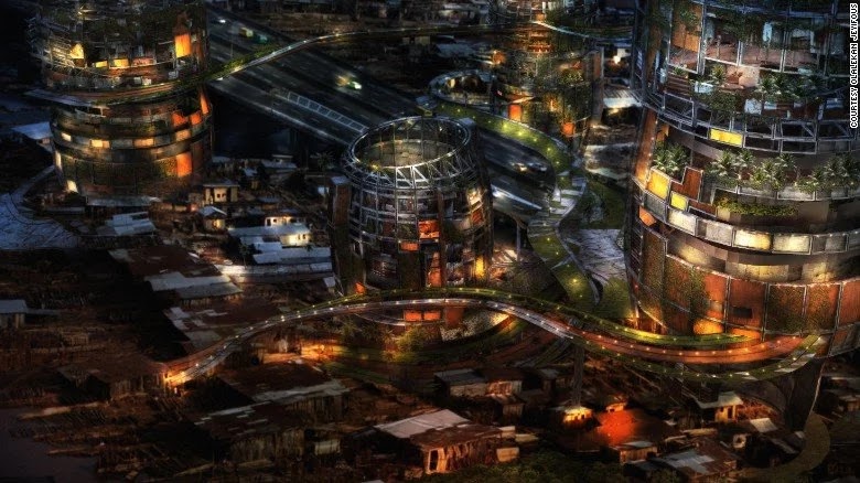 Pictures of Lagos in 2050, created by an architect