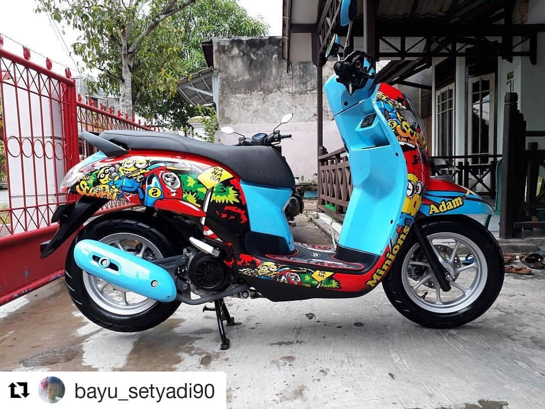 86 Foto Modifikasi Honda Scoopy Fi Retro Modern Terbaik
