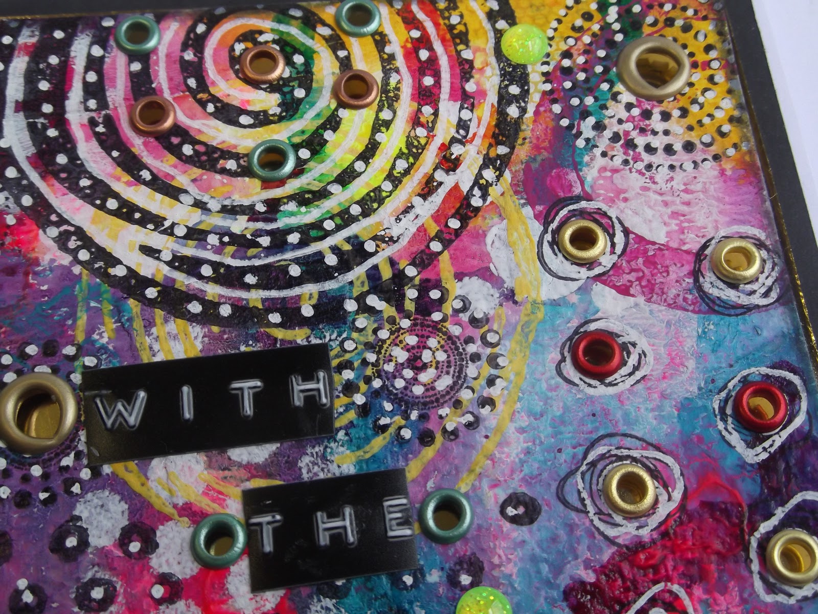 Kezzy's Crafty Journey: Bright and Funky Card