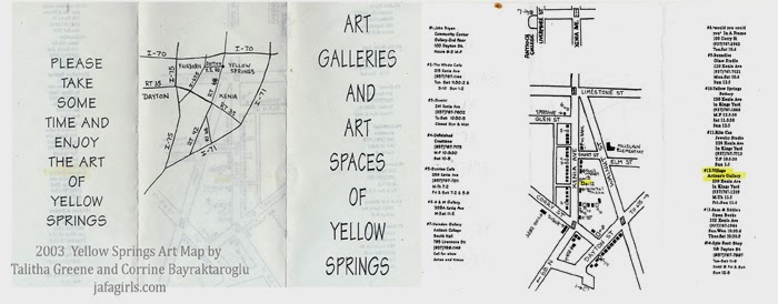 Jafagirls: 2003 Art Map of Yellow Springs, Ohio