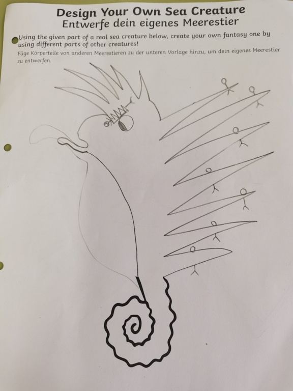 OUR ENGLISH CLASS: Design your own sea Creature