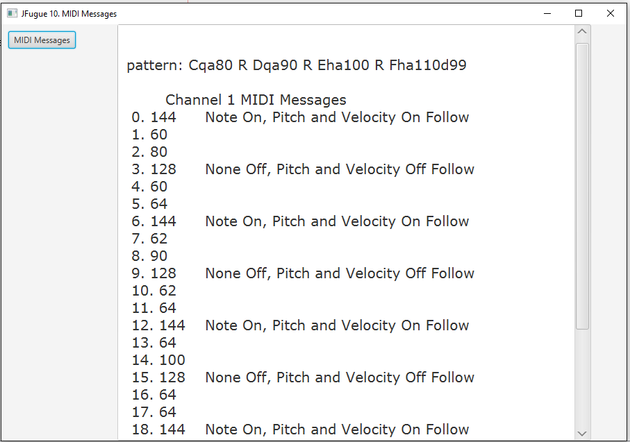 33 JFugue Tutorials: JFugue 10. MIDI Messages