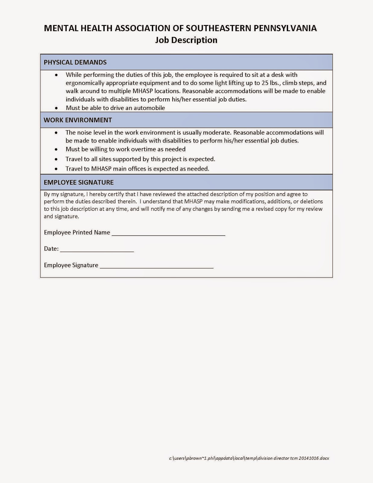 Fresh Start Outreach Ministry : Job Posting - Division Director Fresh Start Outreach Ministry : Job Posting - Division Director