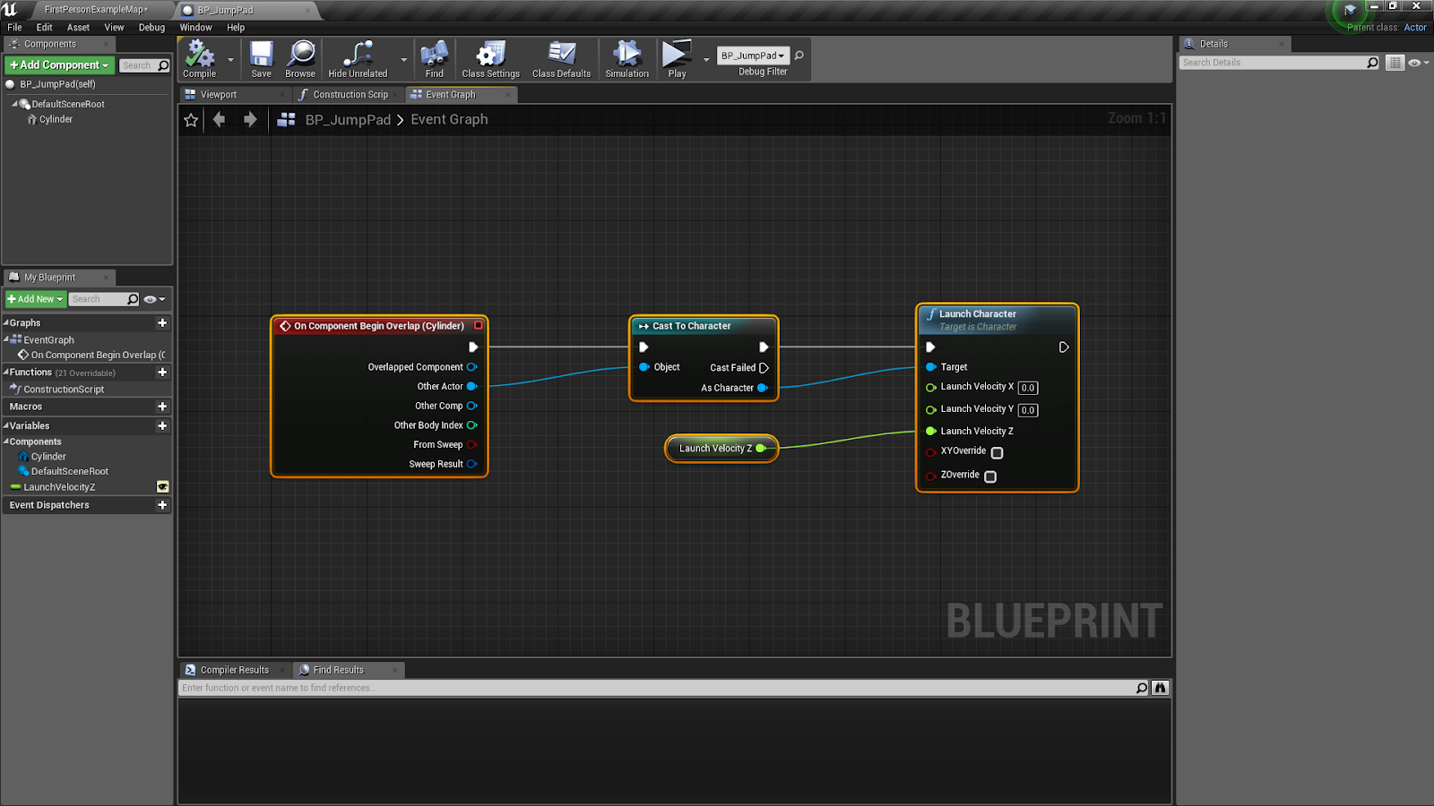 Creating a Jump Pad in Unreal Engine
