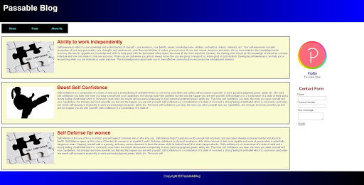 Sample Web Page using HTML and CSS