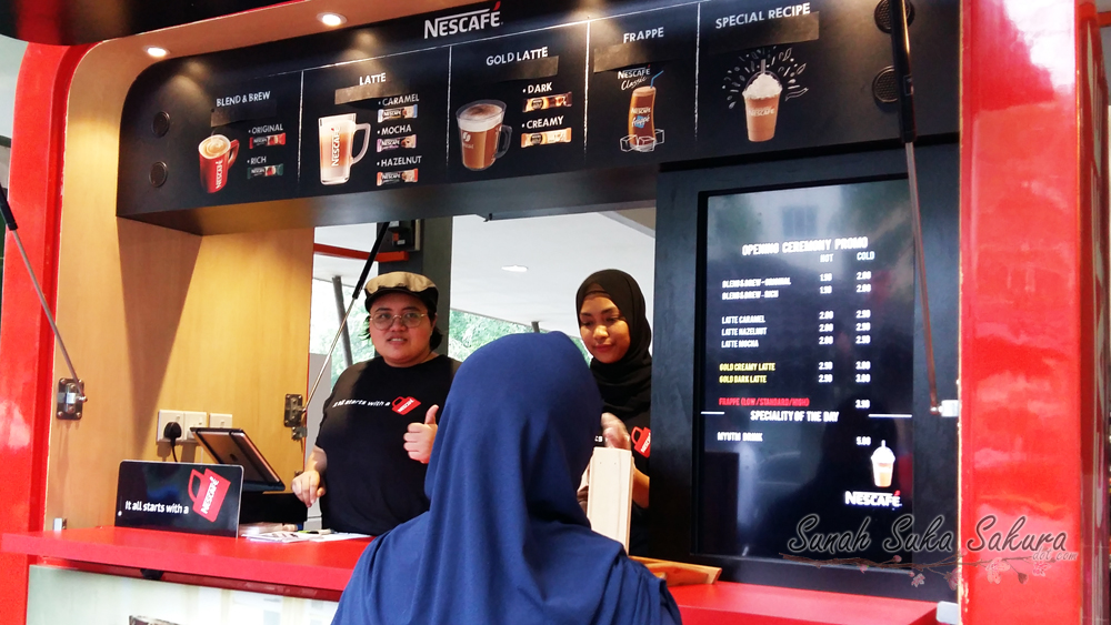 Nescafe UTM Kini Dibuka di Arked Lestari, Kolej 9, UTM JB