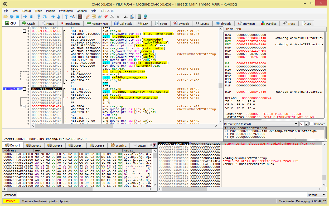 X64Dbg - An Open-Source X64/X32 Debugger For Windows