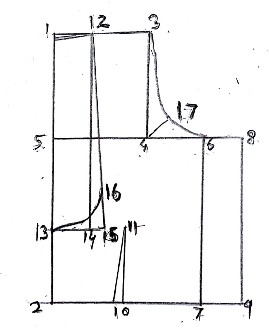 Katori Blouse with Pan Shape Neck