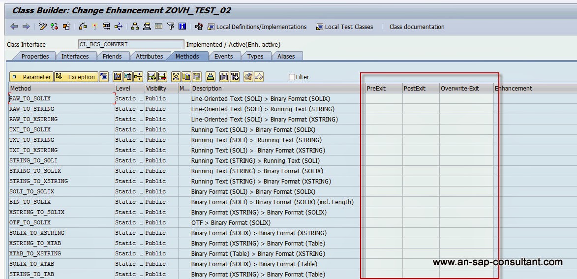 An SAP Consultant: ABAP Enhancement Framework - Class/Interface ...