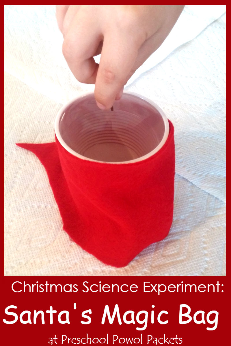 Christmas Science Experiment: Santa's "Bag" | Preschool Powol Packets