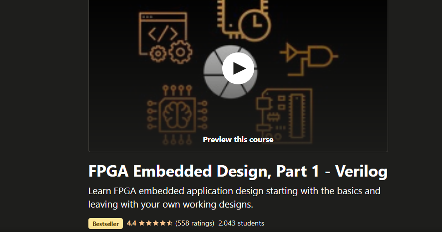 FPGA Embedded Design, Part 1 - Verilog ~ E-learning for all