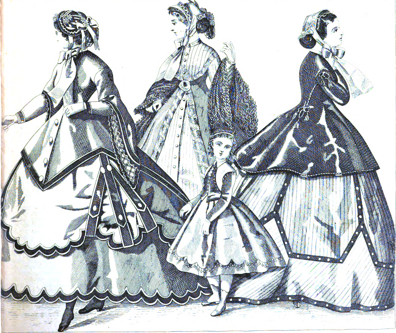 19th Century Historical Tidbits: 1866 Women's Fashions