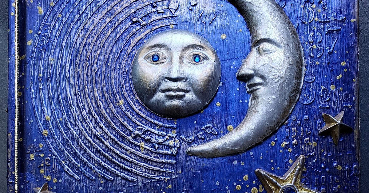 Drea's Scraps of Inspiration: Stars and Moons Journal Cover