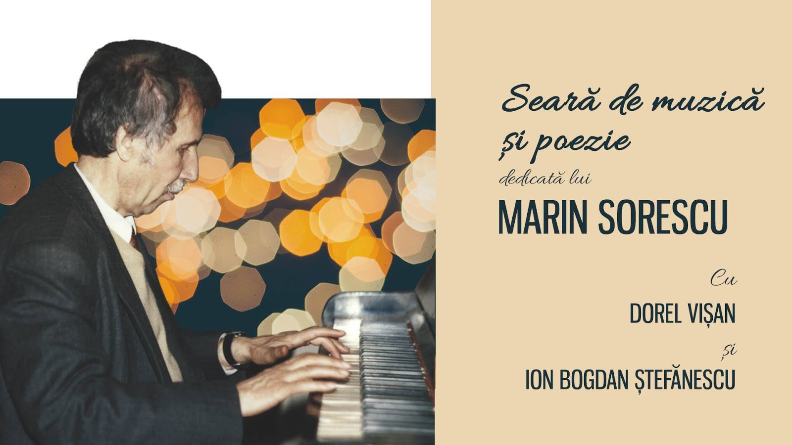 Imi pasa: Seară de muzică și poezie Marin Sorescu