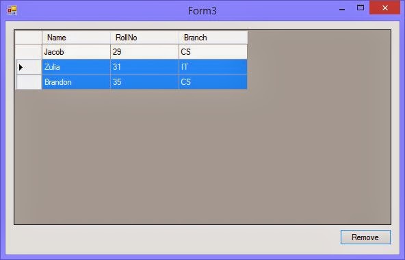 How to Delete Multiple Records from DataGridView in Winforms: C# How to Delete Multiple Records from DataGridView in Winforms: C#