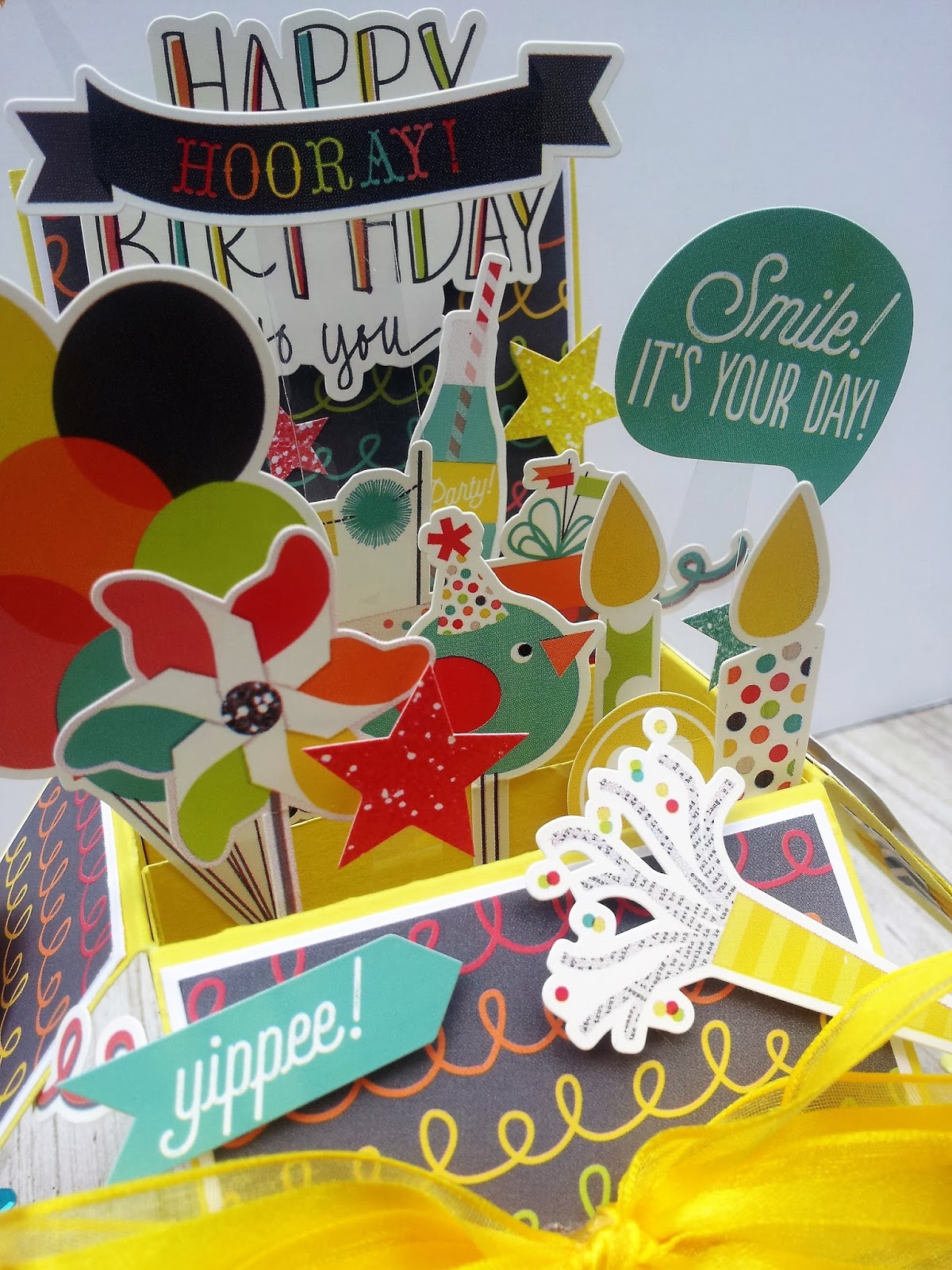 Linsey's Crafty Blog: Happy Birthday Pop Up Box Card