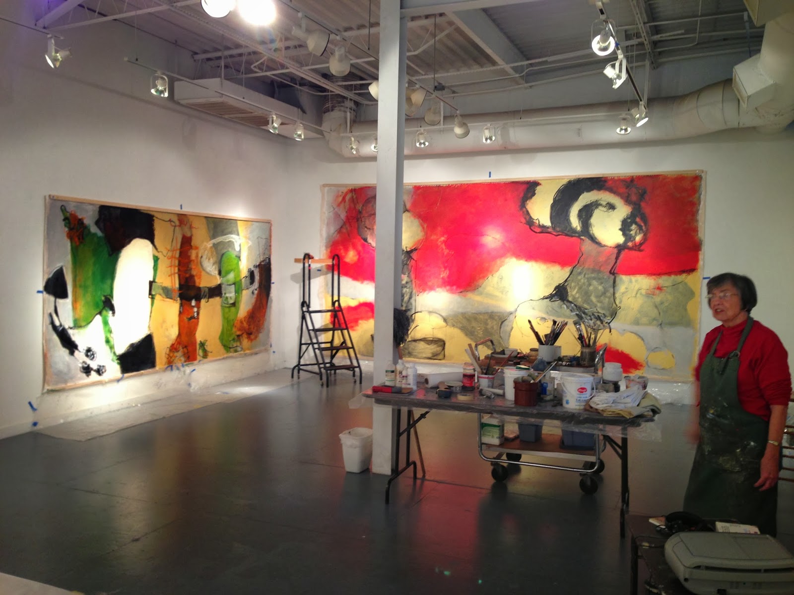 if ART Gallery: LAURA SPONG & EILEEN BLYTH The Big Paint Installation ...
