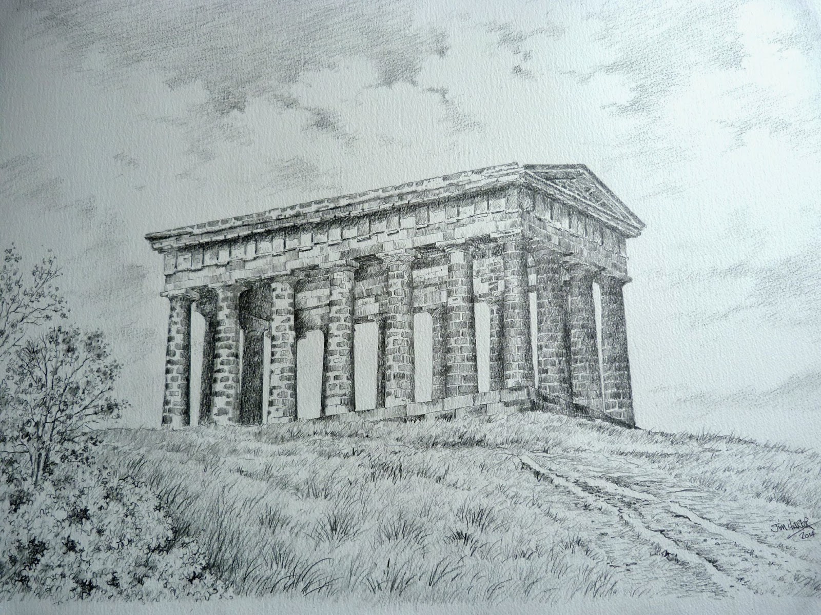 jim harker artist: Penshaw monument, Sunderland