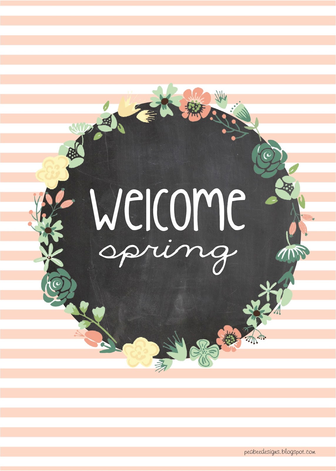 PBdesigns: Celebrate Spring with free printables and craft tutorials!