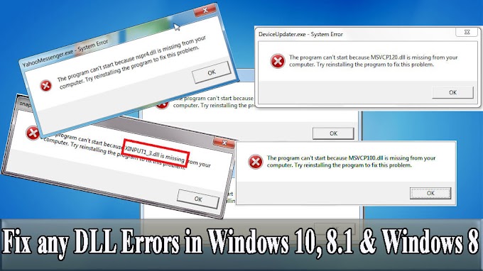 Dll Error Fix Windows 10 8 7