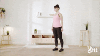 Simple fitness exercise at home