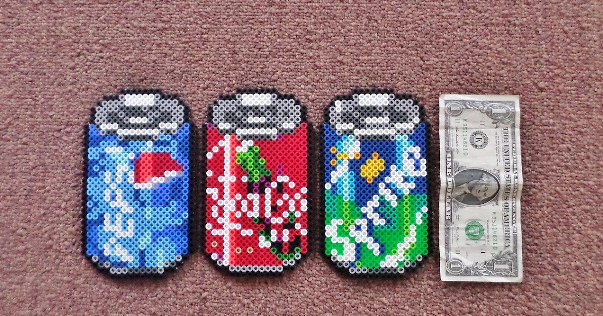 Long Black Fingers : Soda Perler Beads