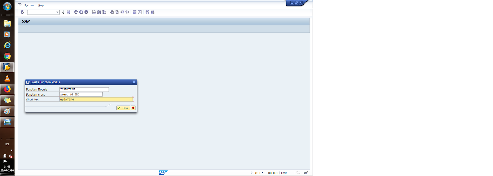 Sap For Abapers How To Create Update Function Module And Invoke It In Normal Program