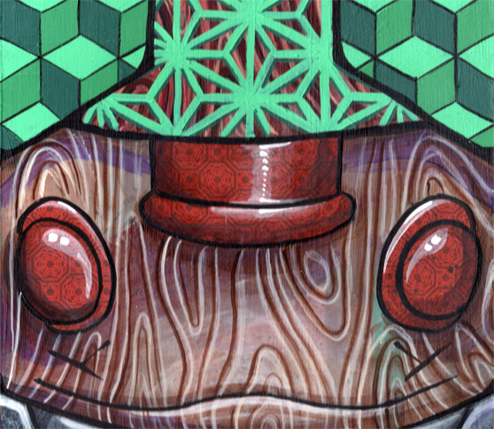 Majik Eye Designs: Frog Totem Finished