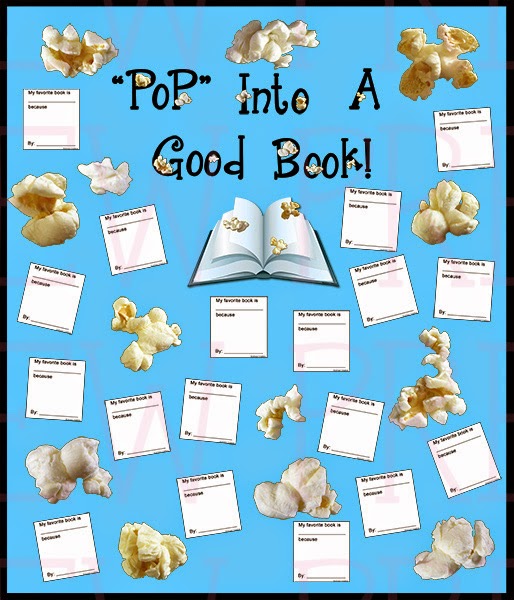 Johnson Creations: "PoP" Into A Good Book Bulletin Board Set