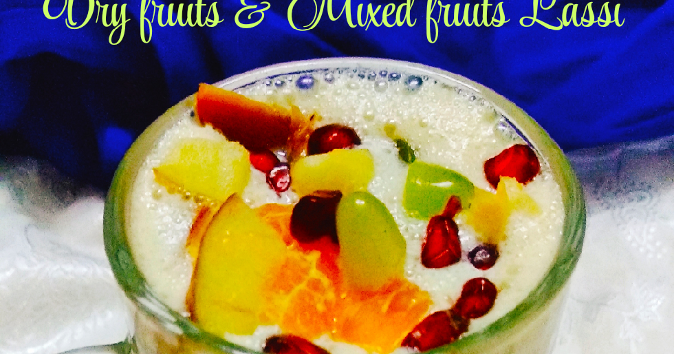 Vasusvegkitchen: Dry fruits lassi || 3 varieties of dry fruits lassi ...