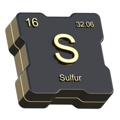 Heraldry of Life: 16.SULFUR - ART with S-chemical element symbols