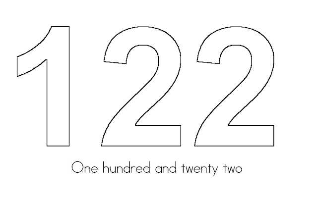 Blog de Biologia: Number 122 Coloring Page