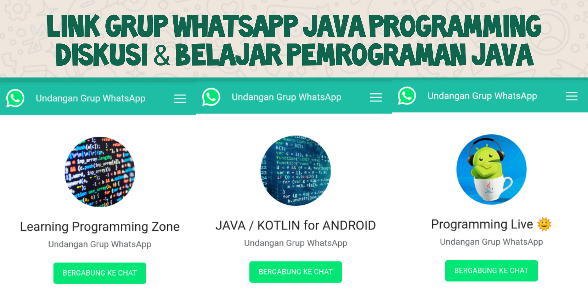 Grup WA Java Developer - Link Grup Whatsapp Belajar Pemrograman Java ...