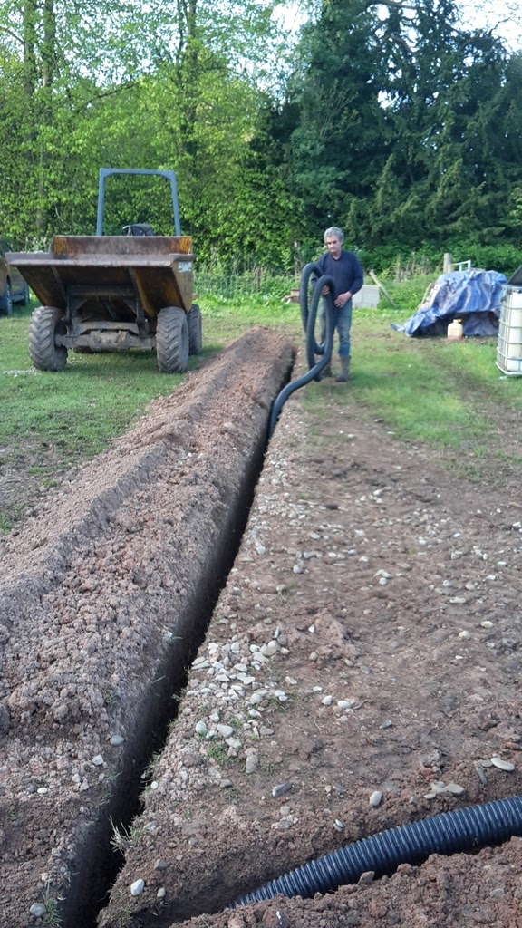 An English Homestead: Draining A Field