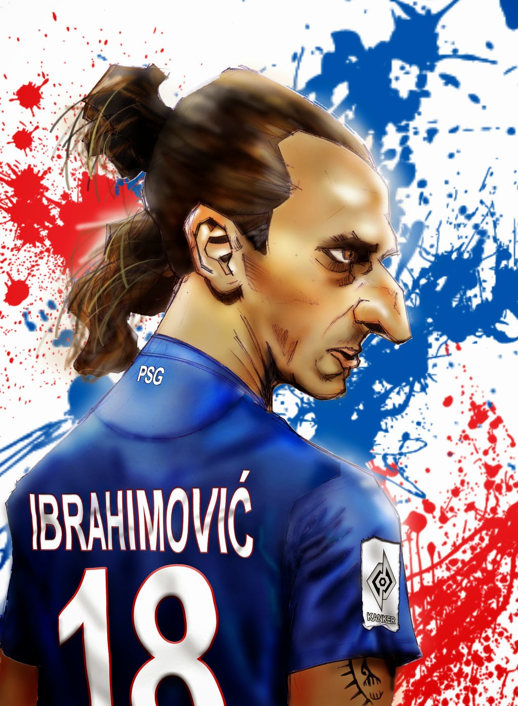 Zlatan Ibrahimovic PSG Caricature : r/psg