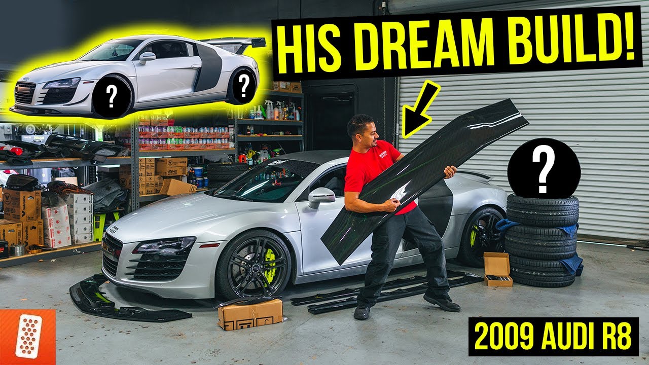 Building a 2009 Audi R8! NEW WHEELS and Carbon Fiber Aero Package looks ...
