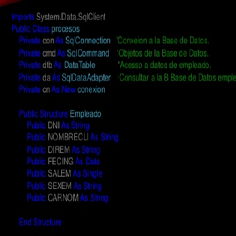 LABORATORIO DE PROGRAMACIÓN III: Espacio de nombres System.data.sqlclient