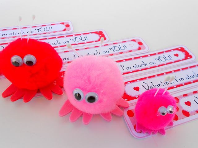 Warm Fuzzy Valentine Luv Bugs~ A cute & easy Valentine idea