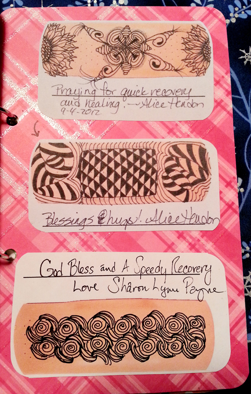 tanglebucket • • • •: Get-well wishes for Mimi (the band-aid project)