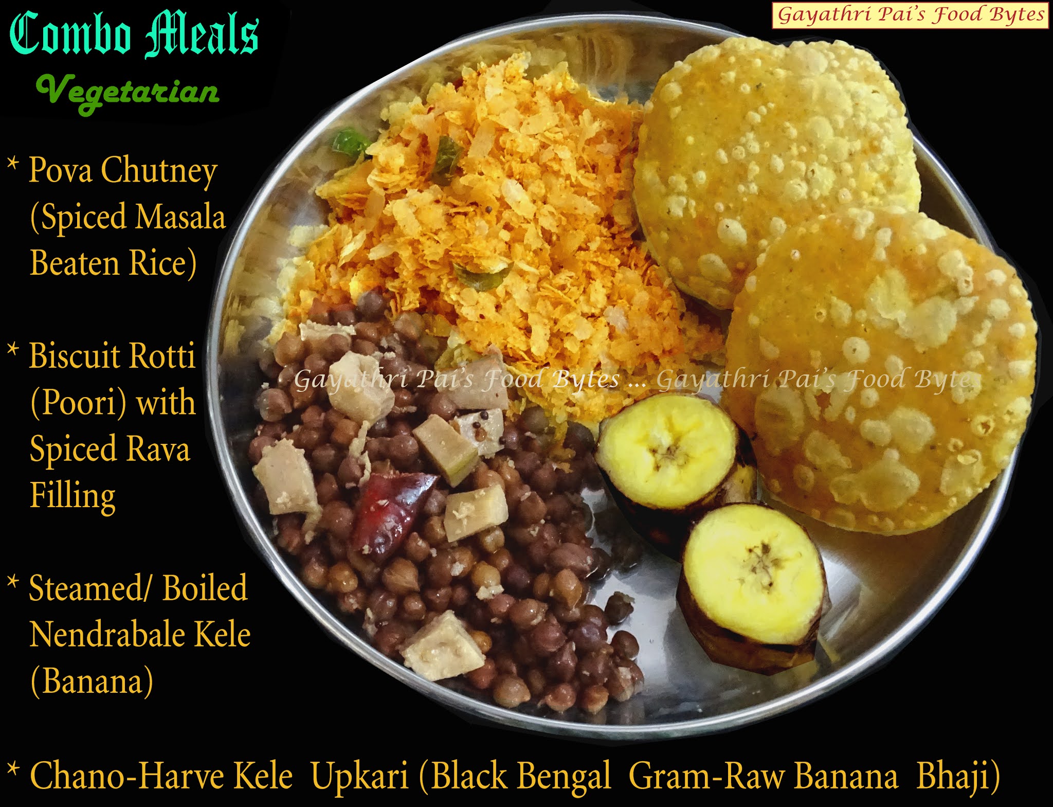 Gayathri Pai's Food Bytes: Combo Meal : Pova Chutney, Biscuit Rotti ...