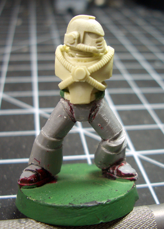 Drowned in Plastic: Tutorial: Easy Mk IV Space Marine Legs