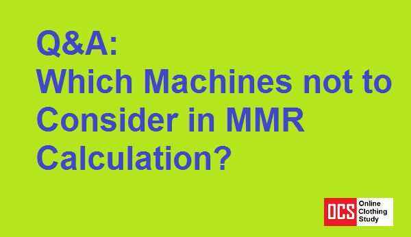 [Q&A] Which Machines not to Consider in MMR Calculation?