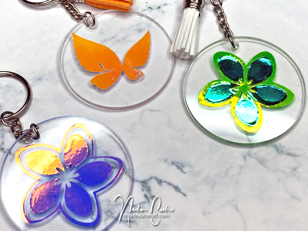 Cute Custom Keychains Using Vinyl ~ Nadine Carlier