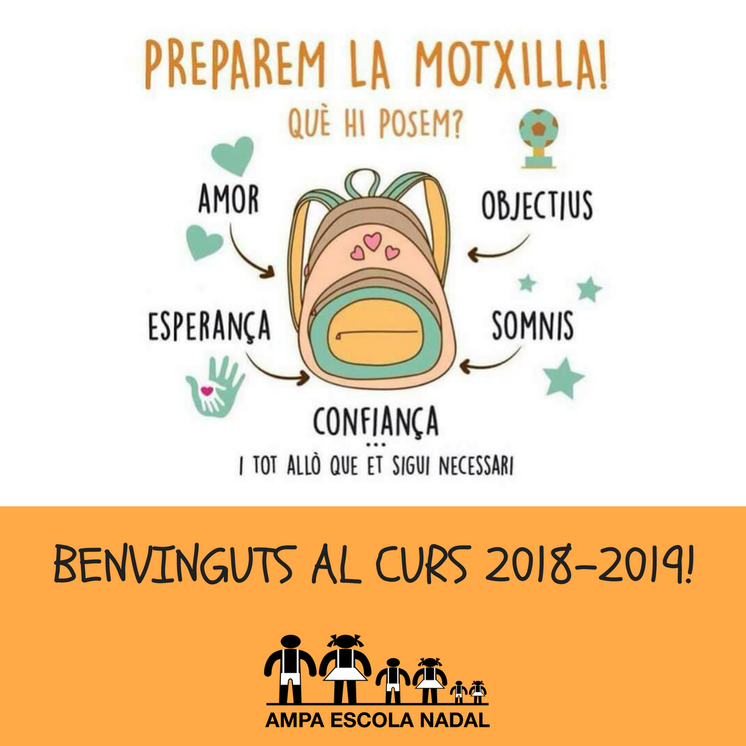 AMPA Escola Nadal: Bon inici de curs!
