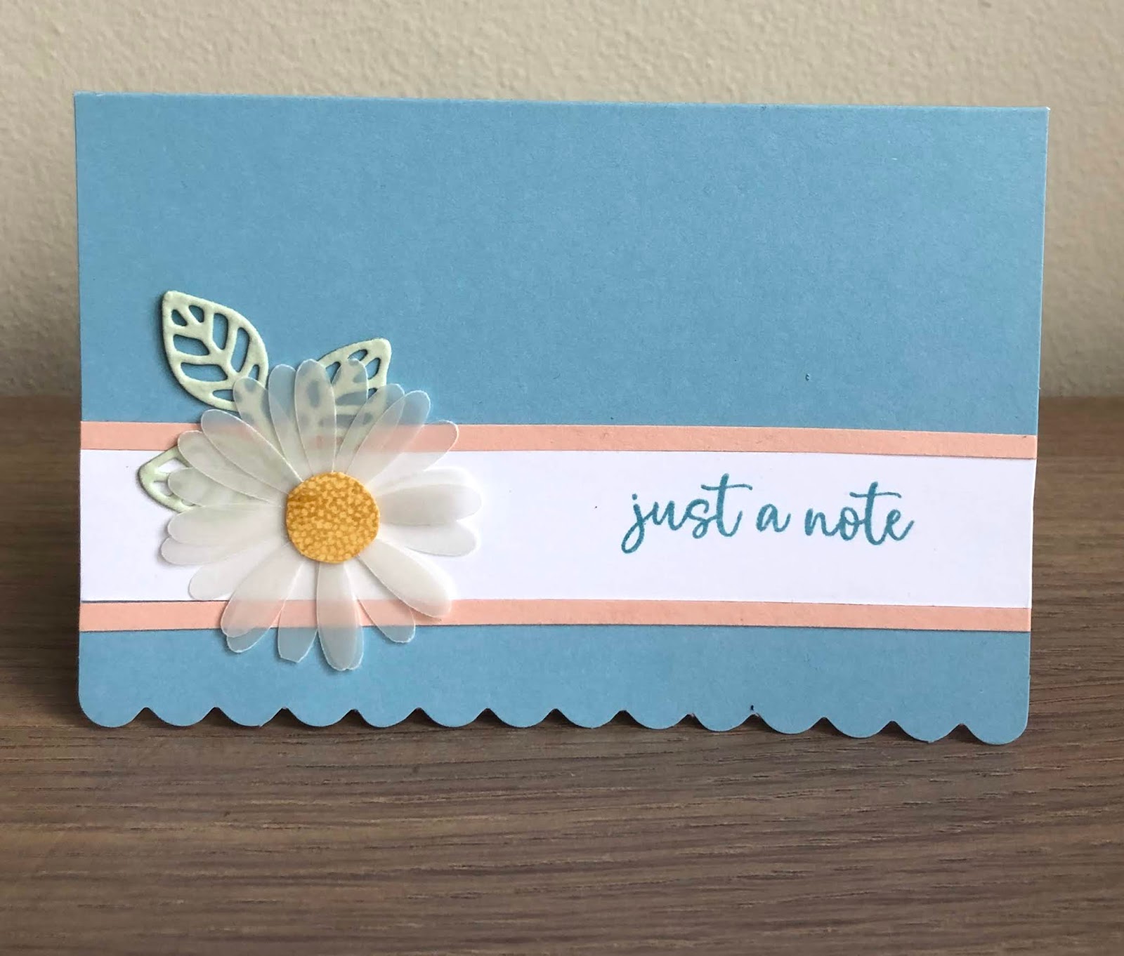Paper Daisy Crafting: "Just a Note" cards with the Scalloped Notecards ...