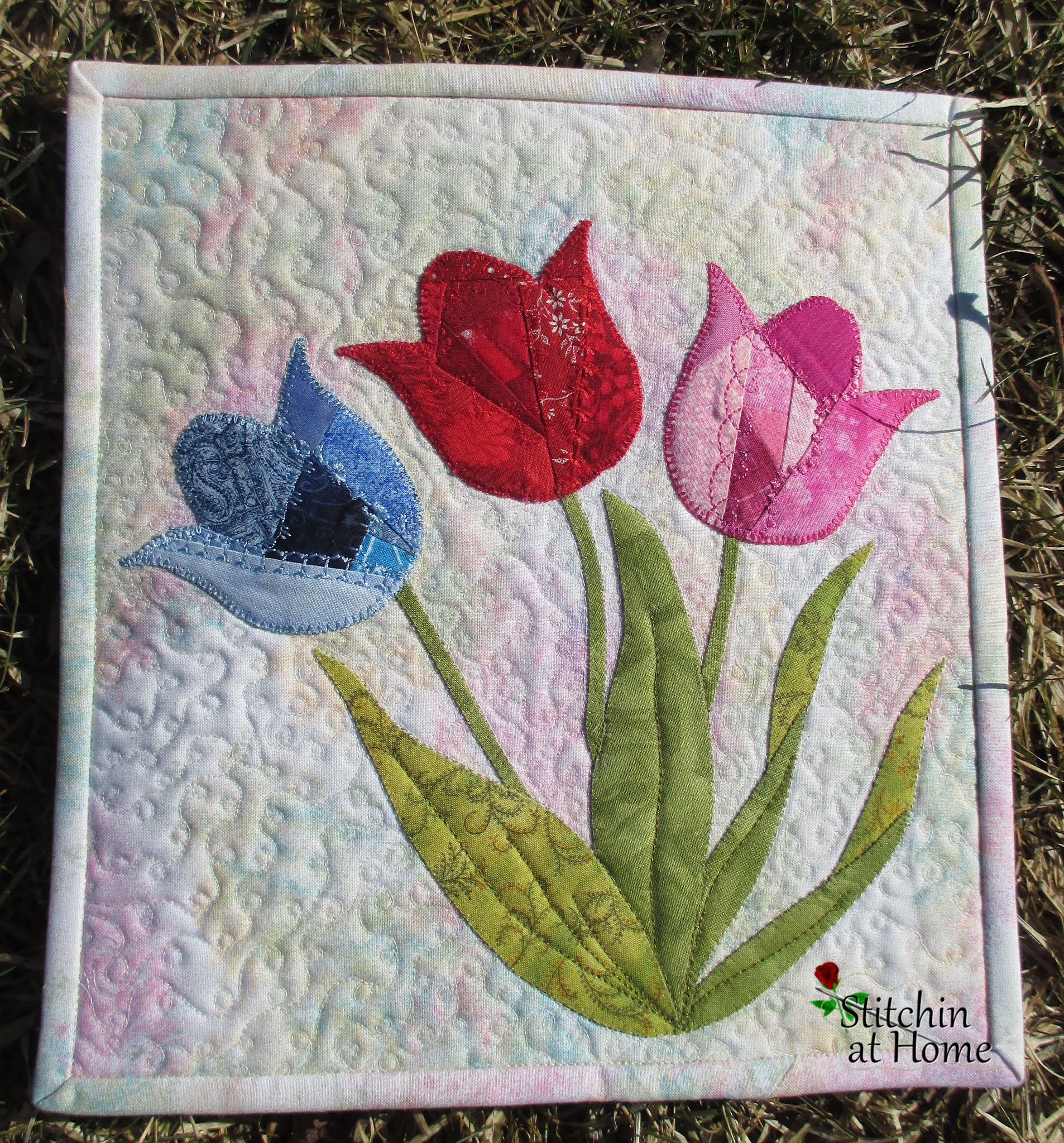Stitchin At Home: My Crazy Tulip Patch