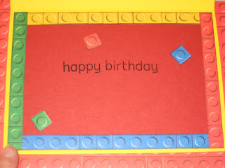 My Paper Productions: Lego Birthday Card