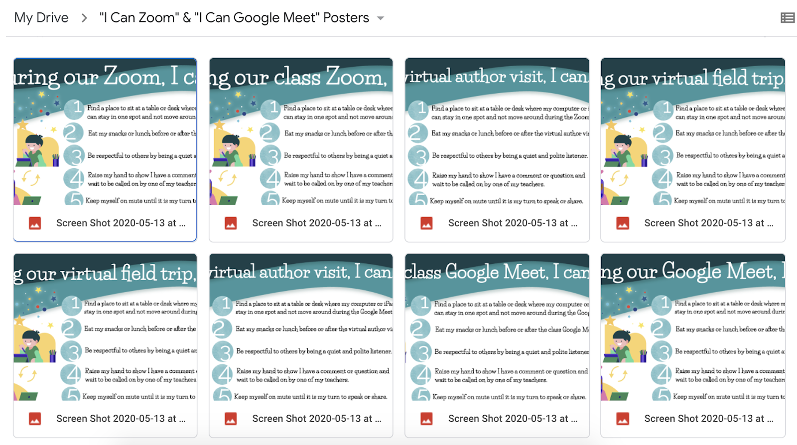 The Library Voice: "I Can Zoom" & "I Can Google Meet" Posters!
